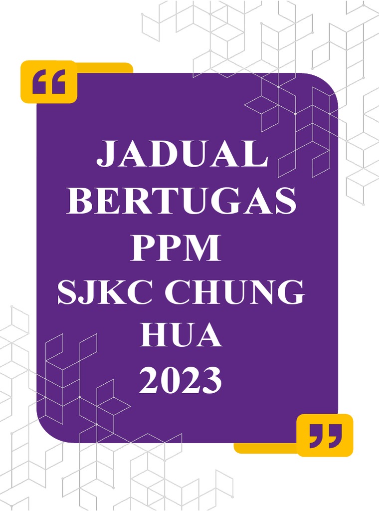 Jadual Bertugas PPM 2023 | PDF