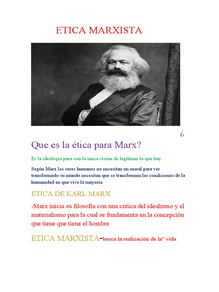 Etica Marxista | PDF