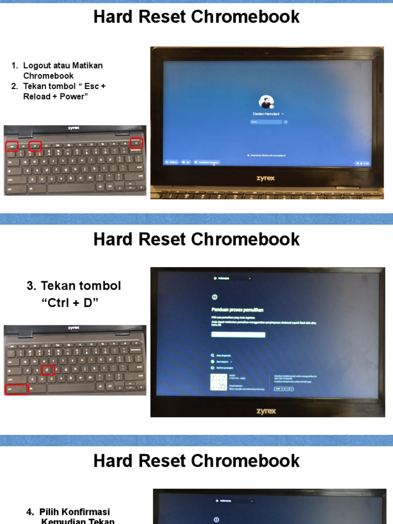 Reset Chromebook Mudah | PDF