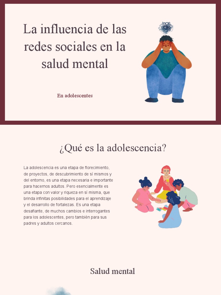 La Influencia de Las Redes Sociales en La Salud Mental | PDF | Ciencias ...