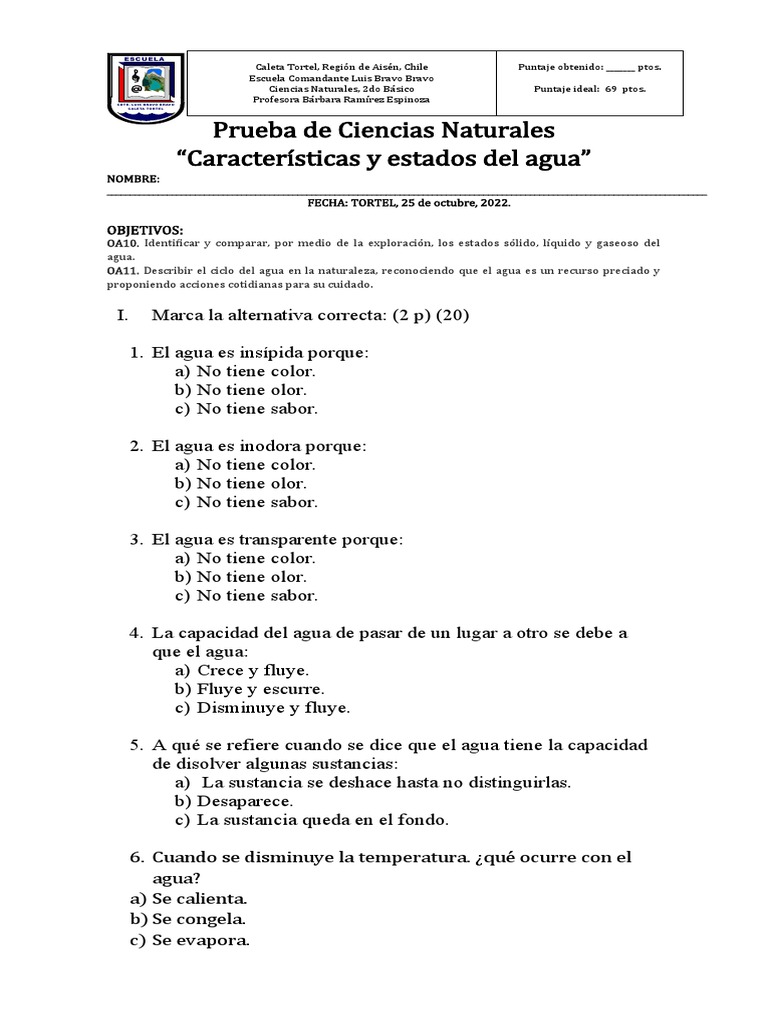 Estados y Ciclo Del Agua | PDF | Agua | Líquidos