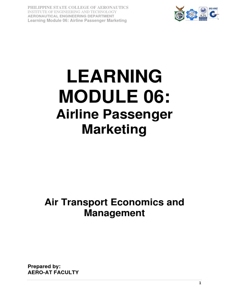 AE 413 Module No. 06 | PDF | Low Cost Carrier | Marketing