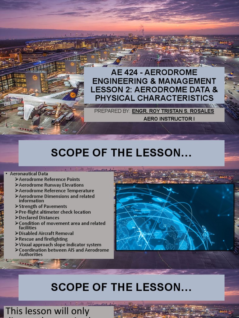 Aerodrome Data & Characteristics | PDF | Runway | Aerodrome