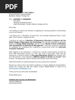 Letter of Intent-Deped | PDF | Teachers | Schools