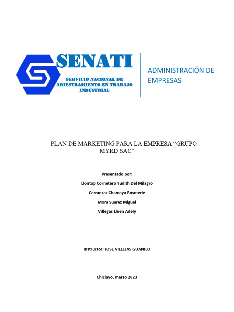 Plan Marketing 2023 Pastelería MYRD | PDF | Marketing | Mercado (economía)
