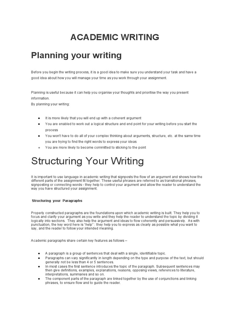 Academic Writing | PDF | Proofreading | Thought