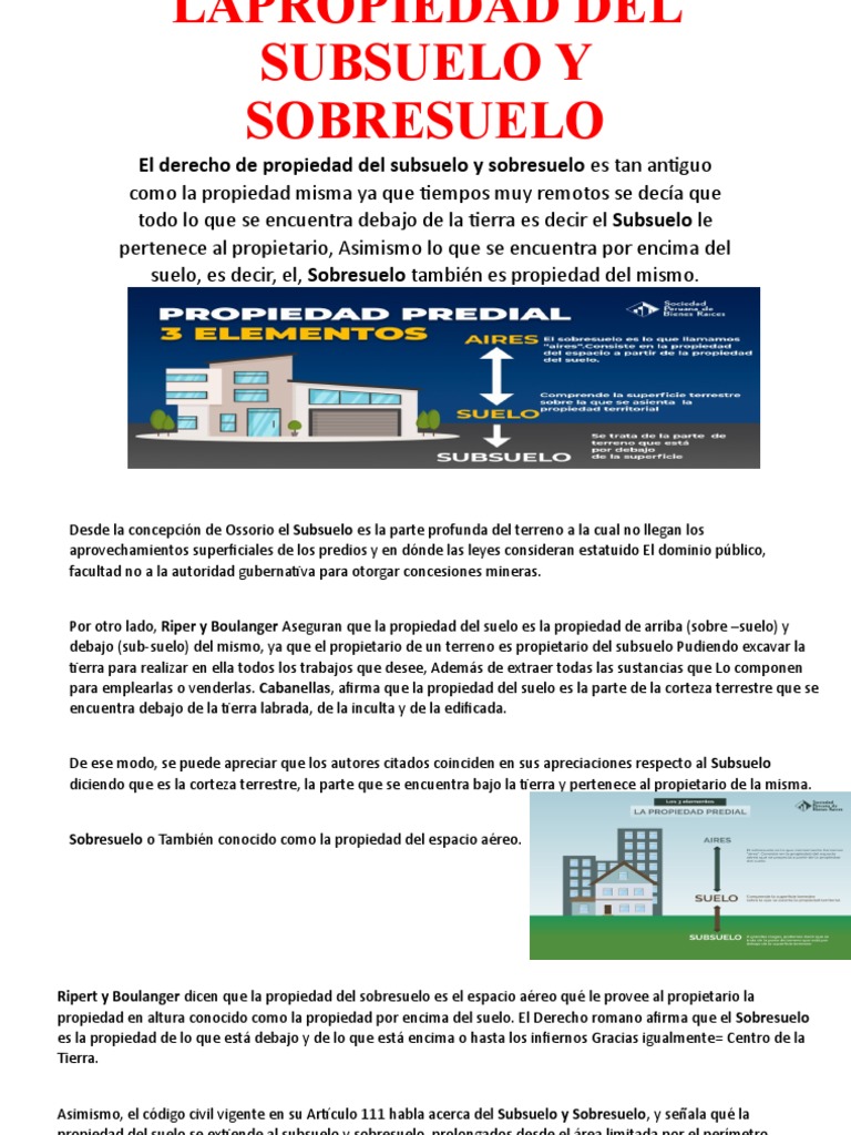 Lapropiedad Del Subsuelo y Sobresuelo | PDF | Propiedad | Justicia
