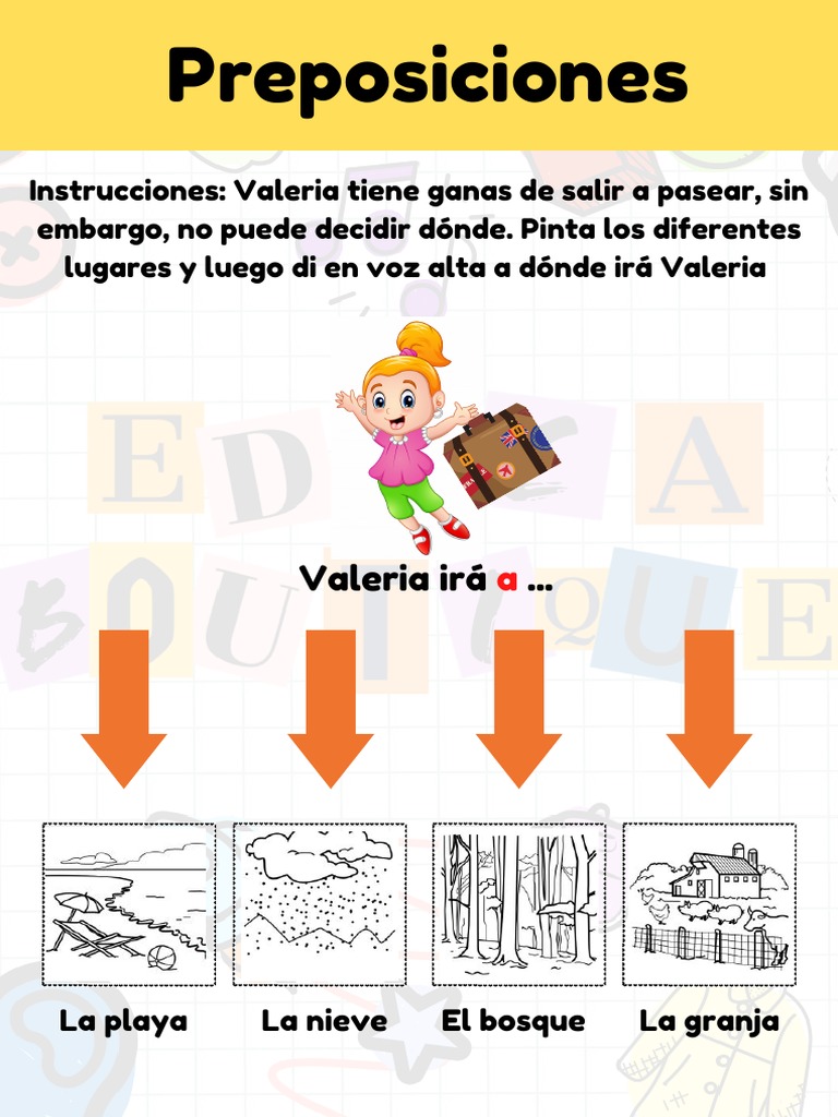 Juegos De Preposiciones Para Imprimir Preposition Bingo | Preposition