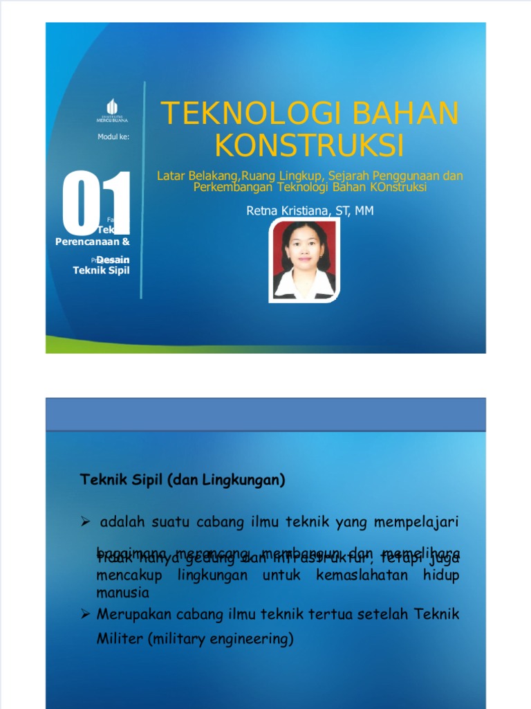 Dokumen - Tips - PPT Teknologi Bahan Konstruksi tm1 | PDF
