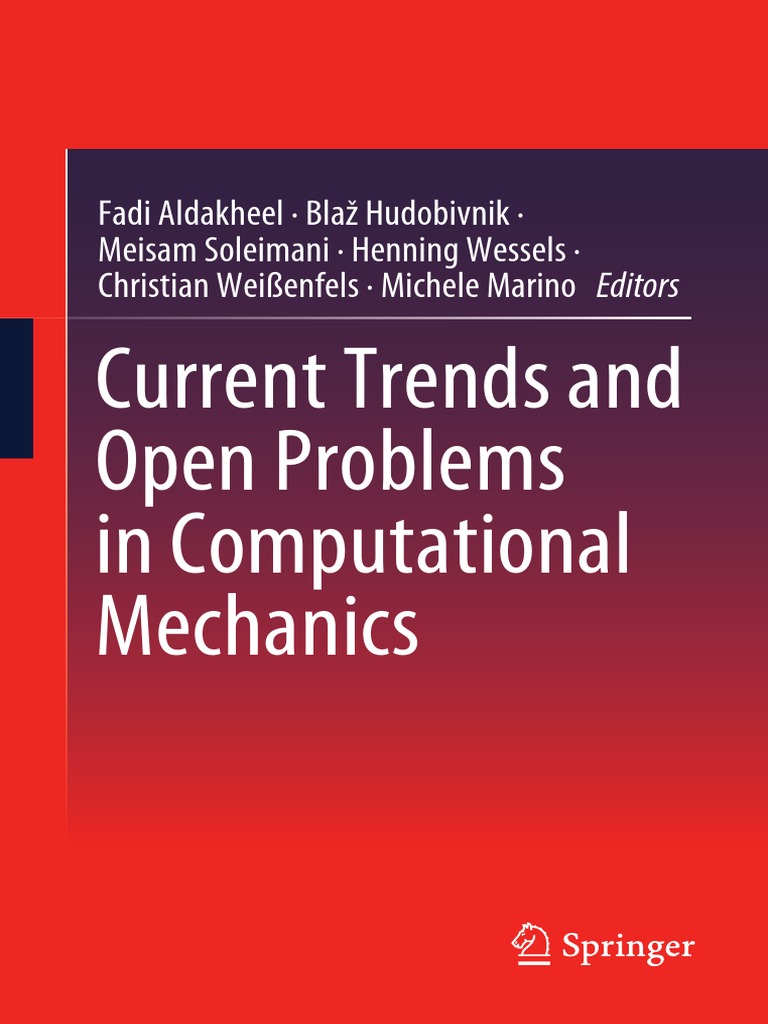 Current Trends and Open Problems in Computational Mechanics | PDF ...