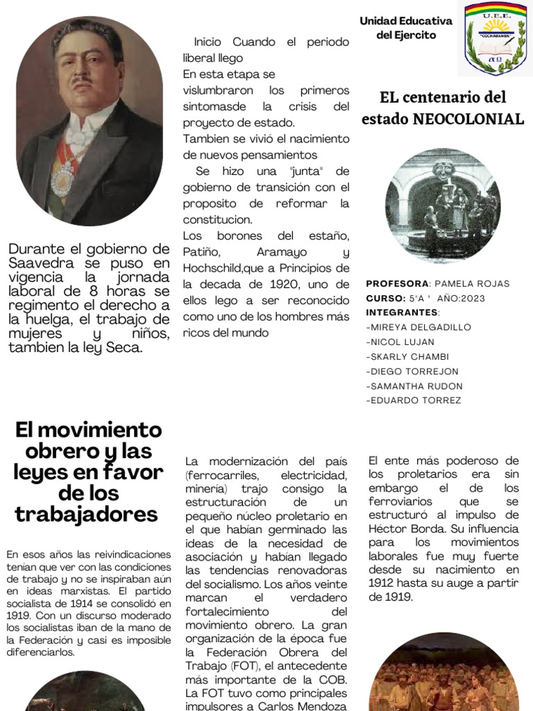 EL Centenario Del Estado NEOCOLONIAL | PDF | Socialismo | Ciencias ...