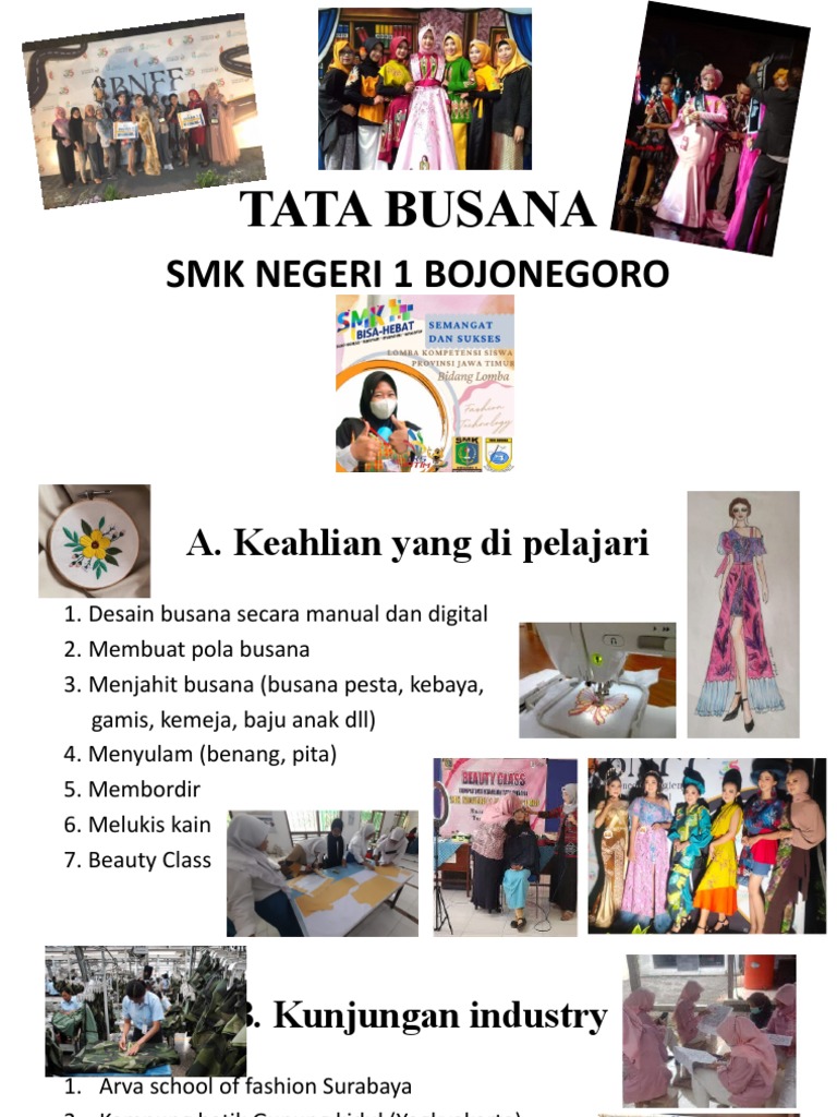 Brosur PPT PPDB Tata Busana | PDF | Seni