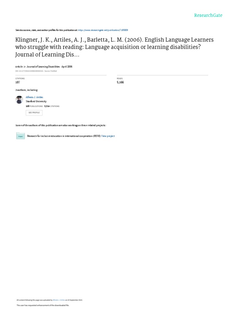 Teaching Writing | PDF | Special Education | Learning Disability