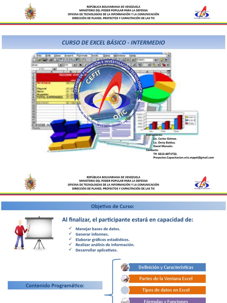 Presentación Excel Basico | PDF | Microsoft Excel | Hoja de cálculo
