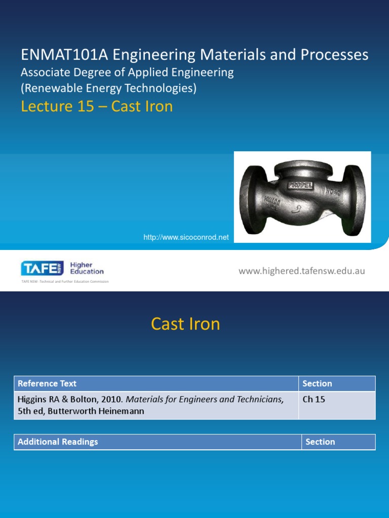 Lecture 15 | PDF | Cast Iron | Iron
