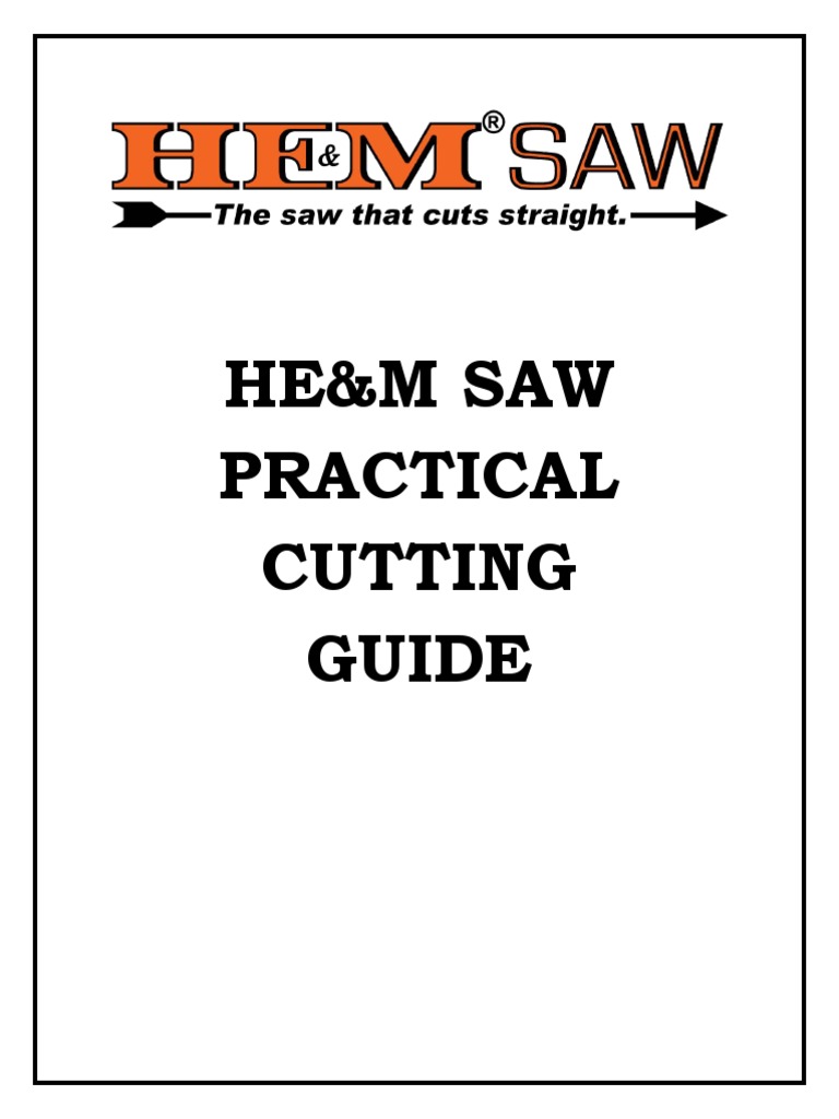 Hemsaw Practical Cutting Guide | PDF | Steel | Stainless Steel