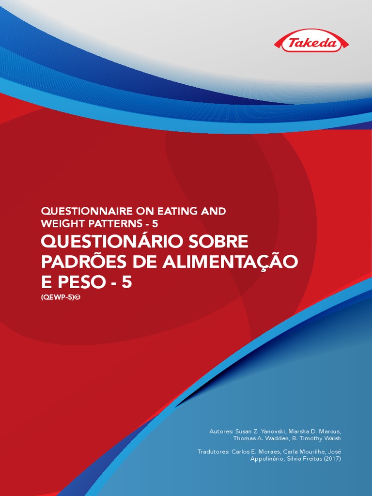 Takeda Tca Questionario e Infografico | PDF | Alimentos | Transtorno e compulsão alimentar