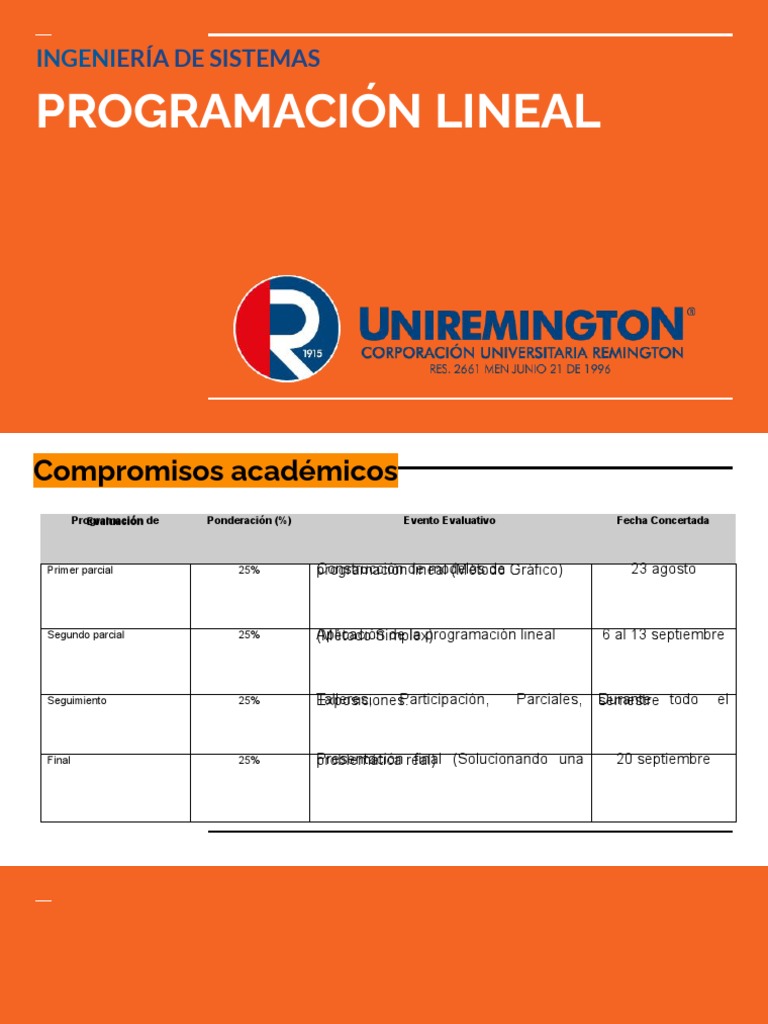 Clase 4 | PDF | Programación lineal | Algoritmos y Estructuras de Datos