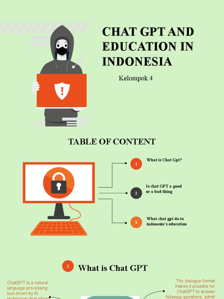 Chat GPT and Education in Indonesia - Kelompok 4 - Inggris 22 | PDF | Cognition | Communication