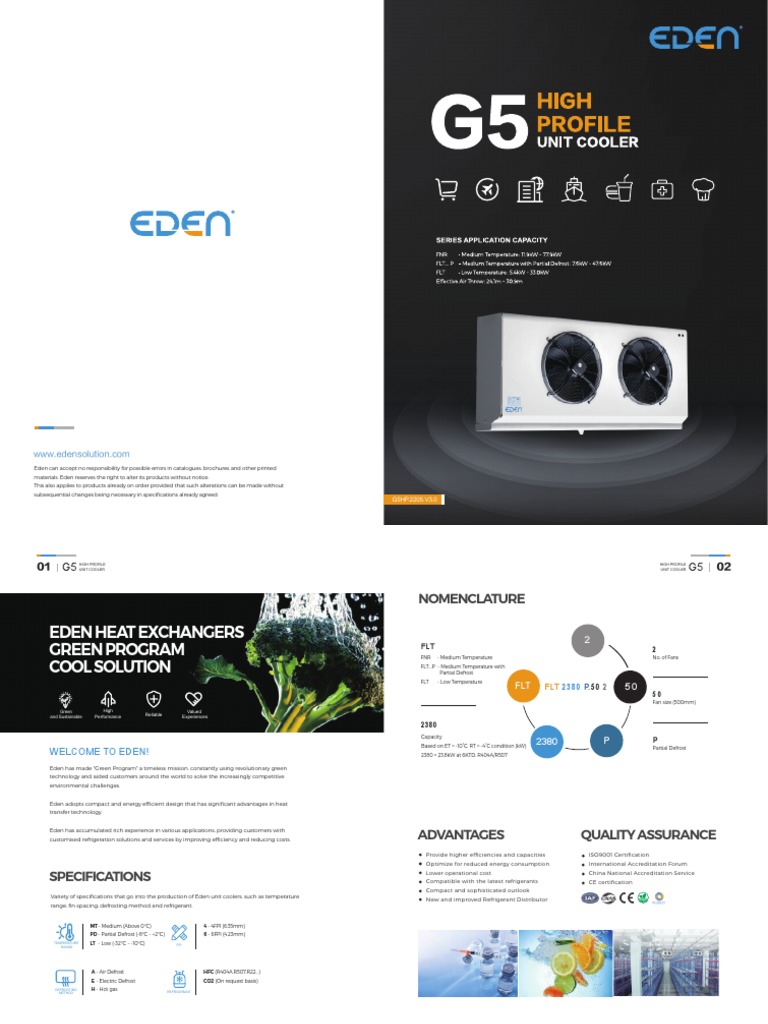 G5 High Profile Unit Cooler G5HP 205 V3 0 | PDF | Refrigeration ...