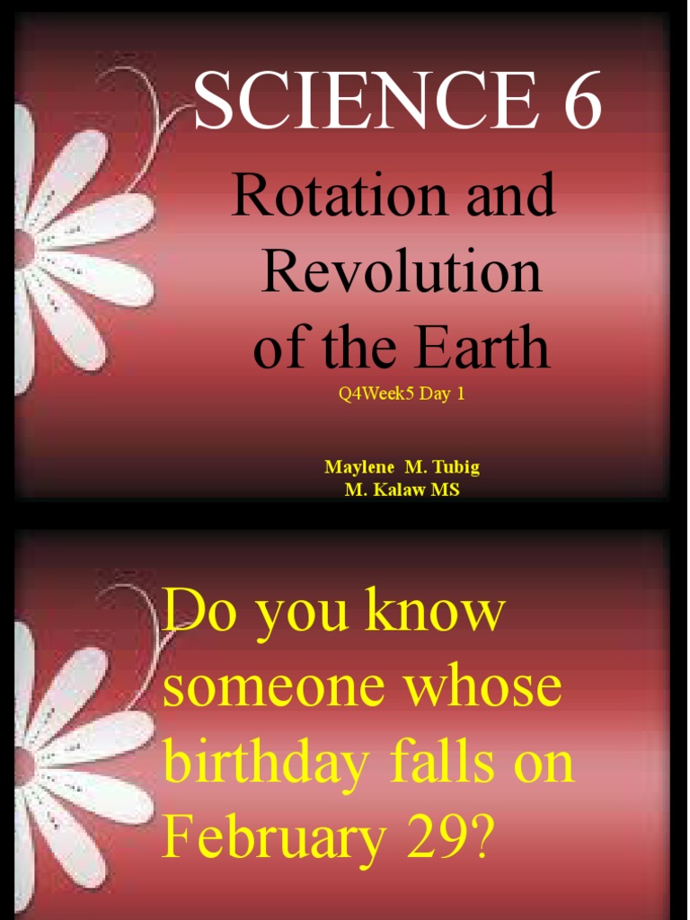 6th Grade Earth Motion Worksheet | PDF | Equator | Earth