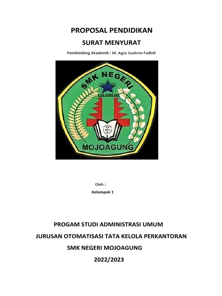 Proposal Pendidikan 1 | PDF