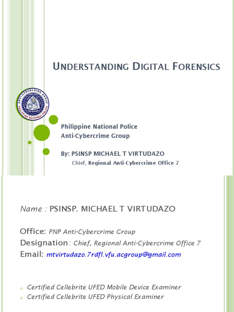 PNP Anti-Cybercrime Group Overview | PDF | Digital Forensics | Computer ...