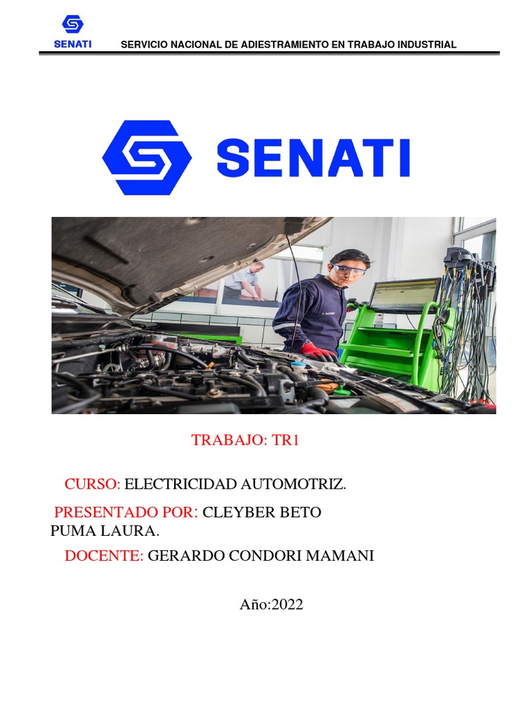 Tr1-Cleyber Beto Puma Laura-Electricidad Automotriz. | PDF | Ingenieria ...