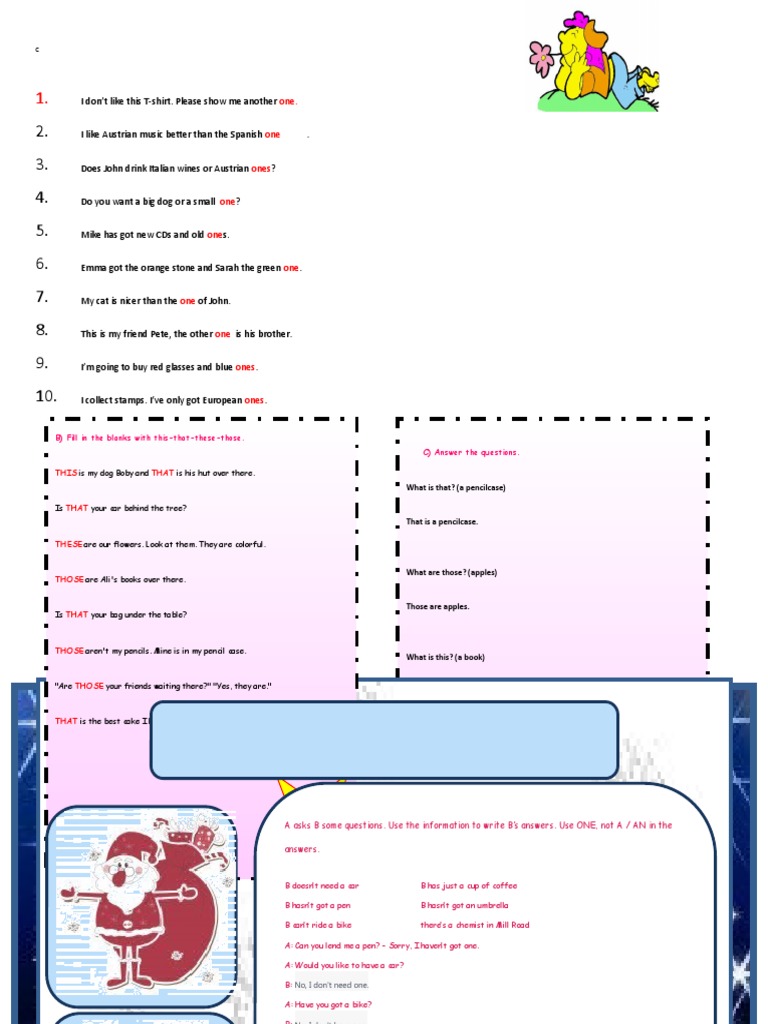 This That These Those Worksheet | PDF