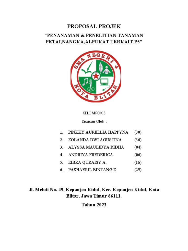 Proposal Projek Kel 3 | PDF | Griya & Taman