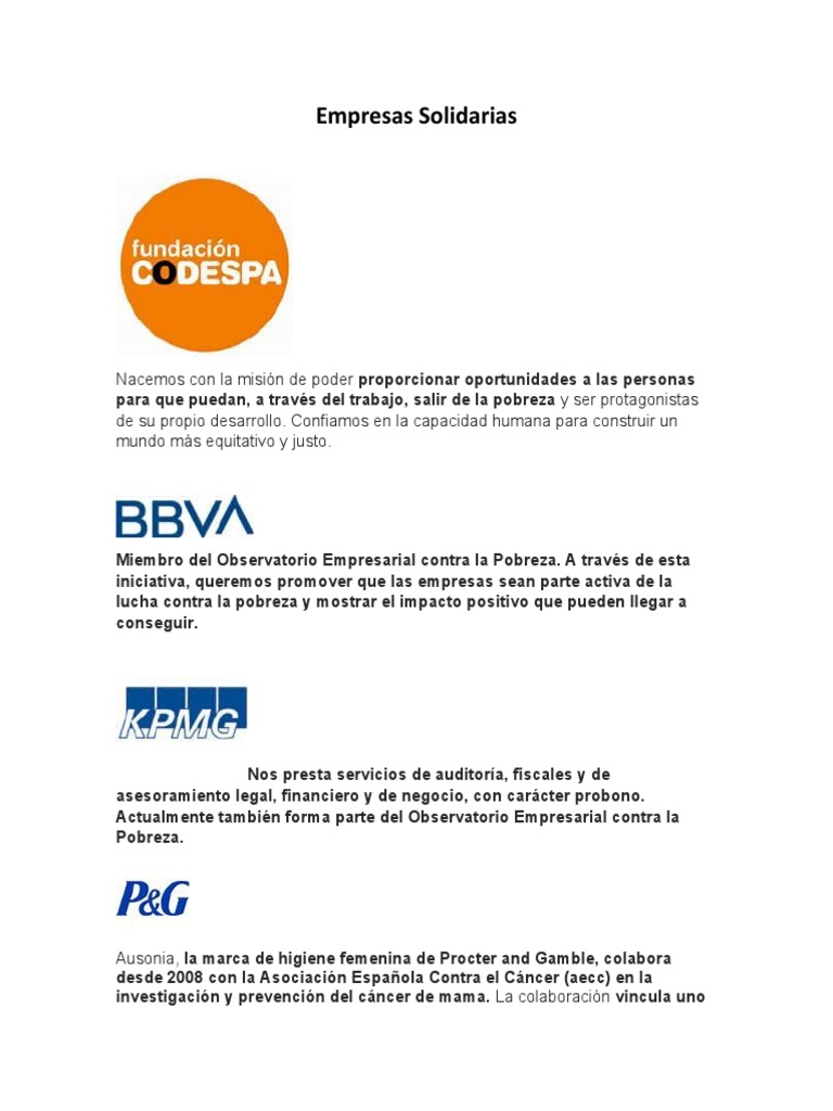 Empresas Solidarias | PDF | Marca | Sociedad