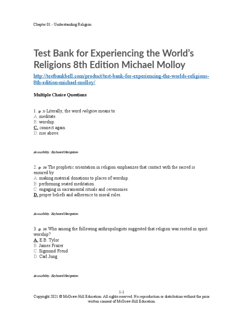 Experiencing The World's Religions 8th | PDF | Monotheism | God