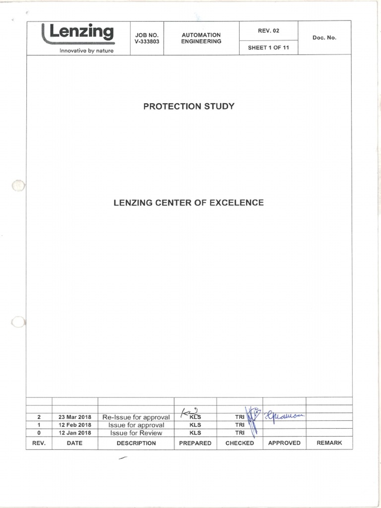 Protection Study Approval | PDF