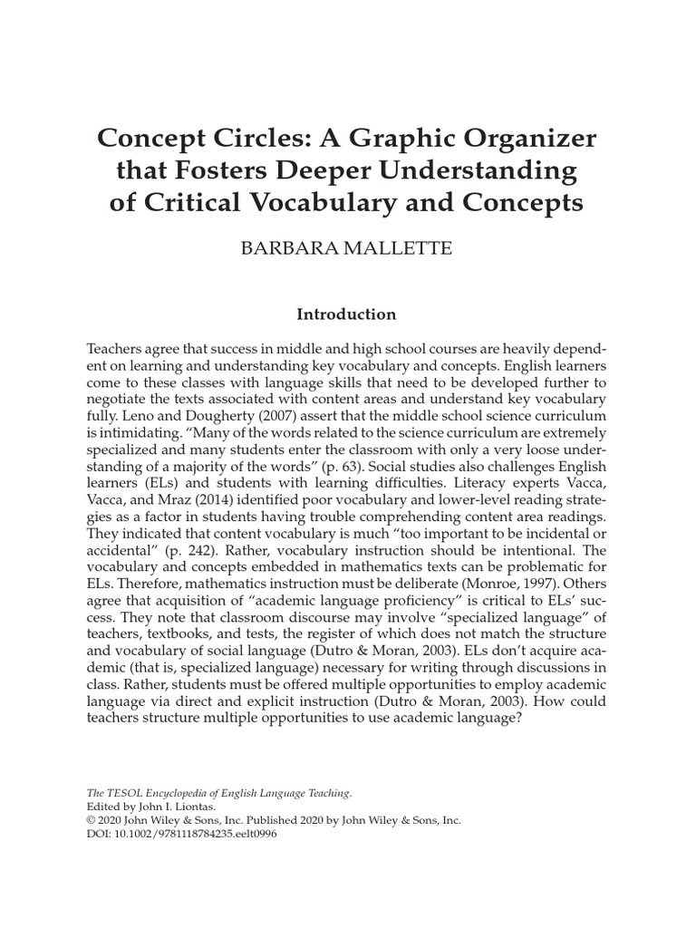 Graphic Organizers Vocabulary | Download Free PDF | Reading ...