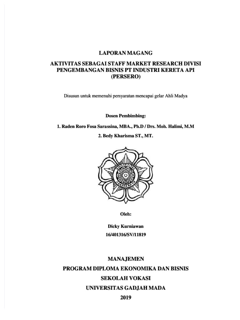 PDF Laporan Magang PT Inka Persero - Compress | PDF