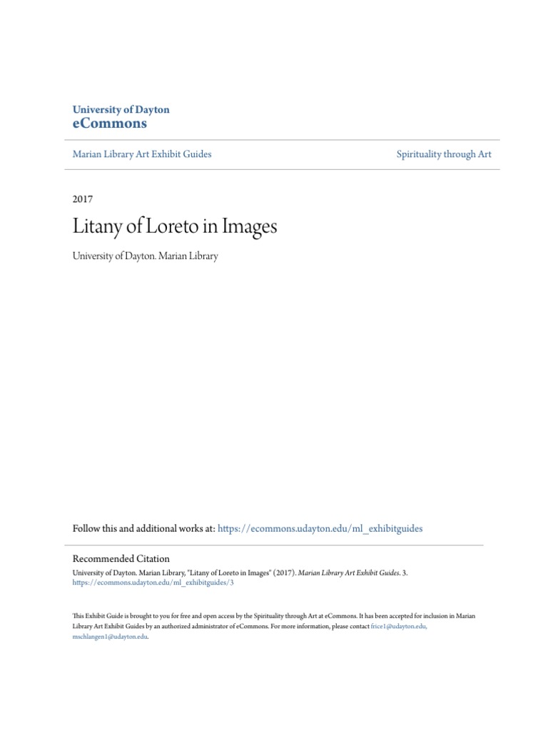 Litany of Loreto in Images | PDF | Mary, Mother Of Jesus | Jesus