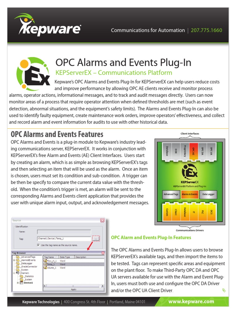 Alarms Events Datasheet | PDF | Microsoft Windows | Server (Computing)