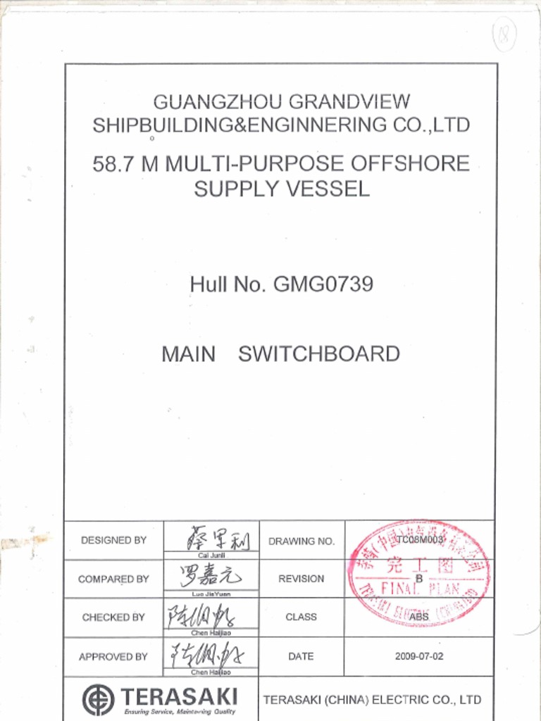 Main Switchboard | PDF