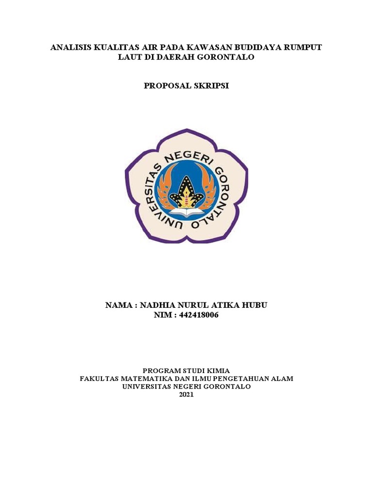 Proposal Nadia | PDF | Griya & Taman | Sains & Matematika