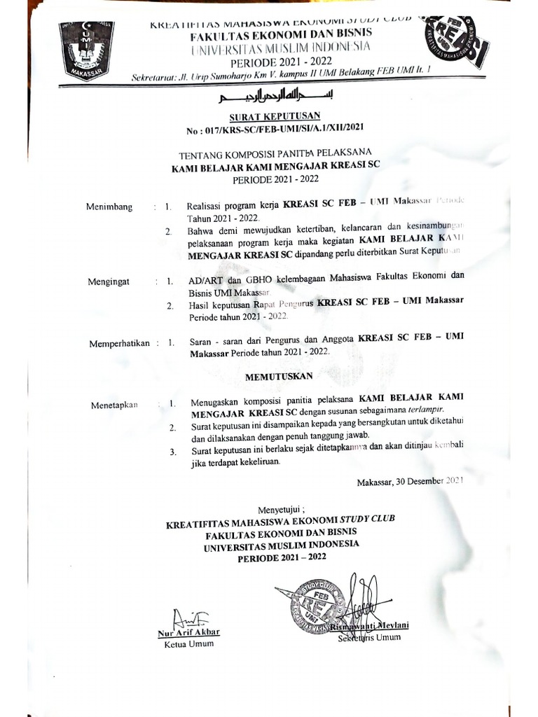 Surat Masuk Pdf