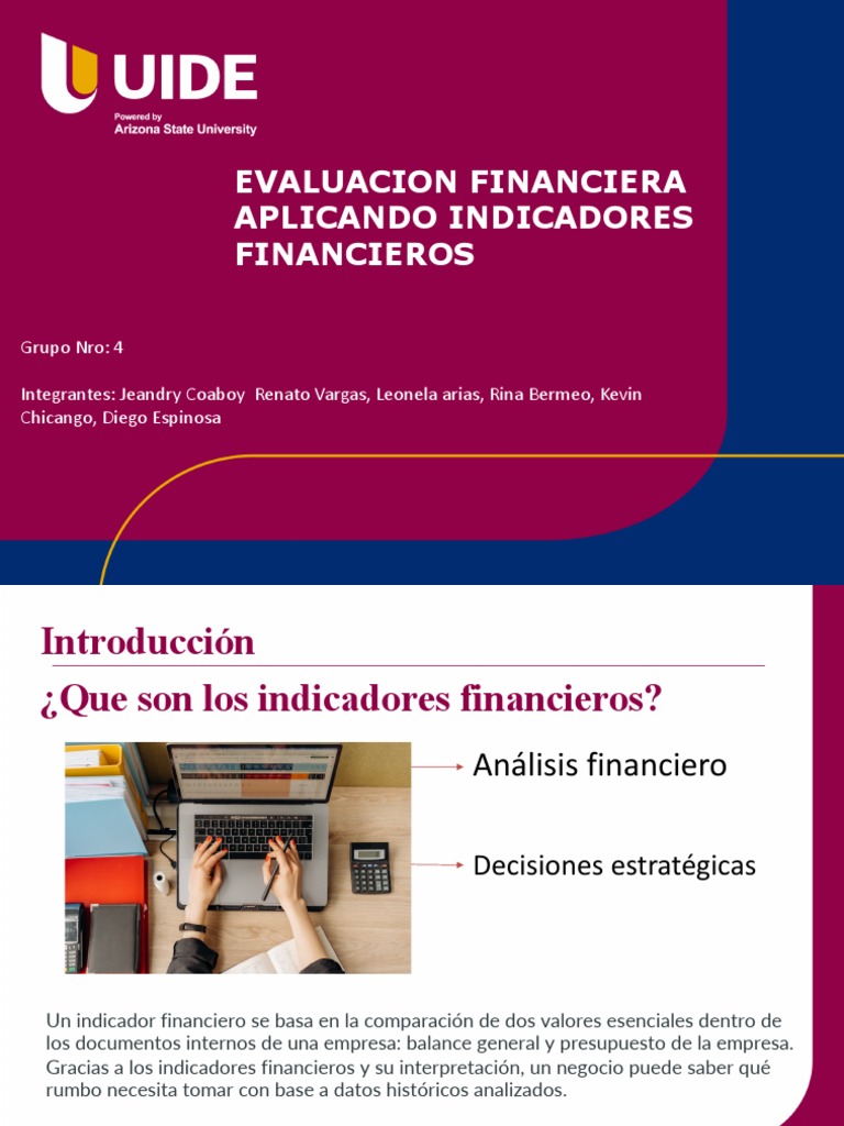 Exposicion Grupal - Tema 4 - Indicadores Financieros | PDF | Ratio financiero | Apalancamiento ...