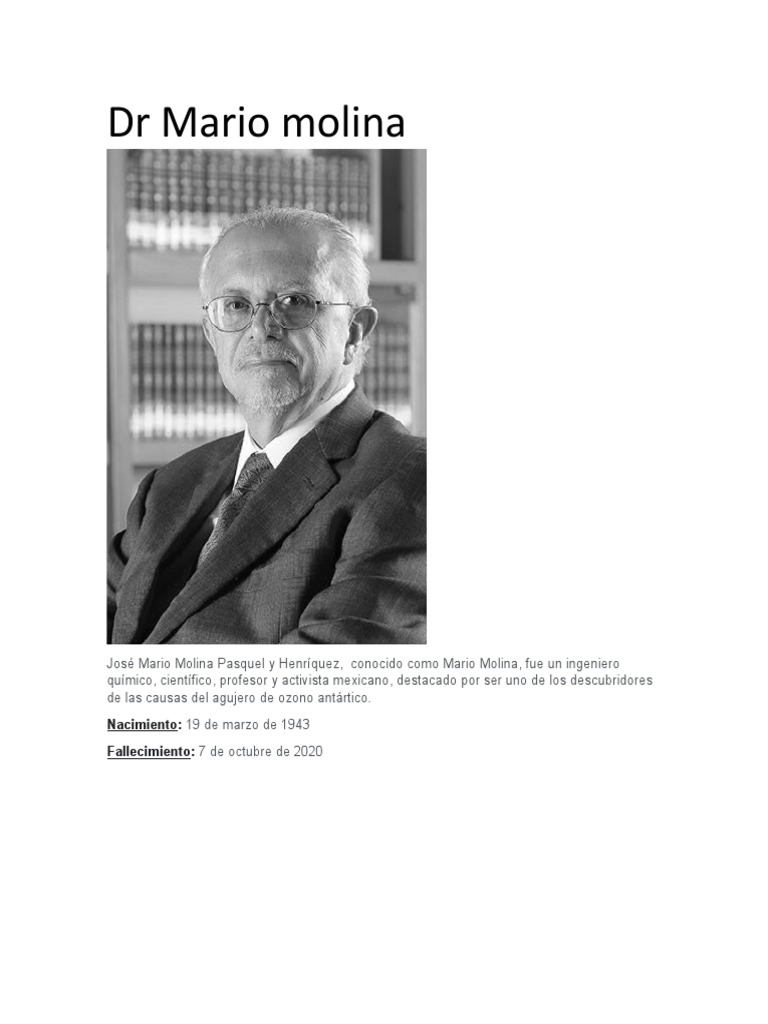 DR Mario Molina | PDF