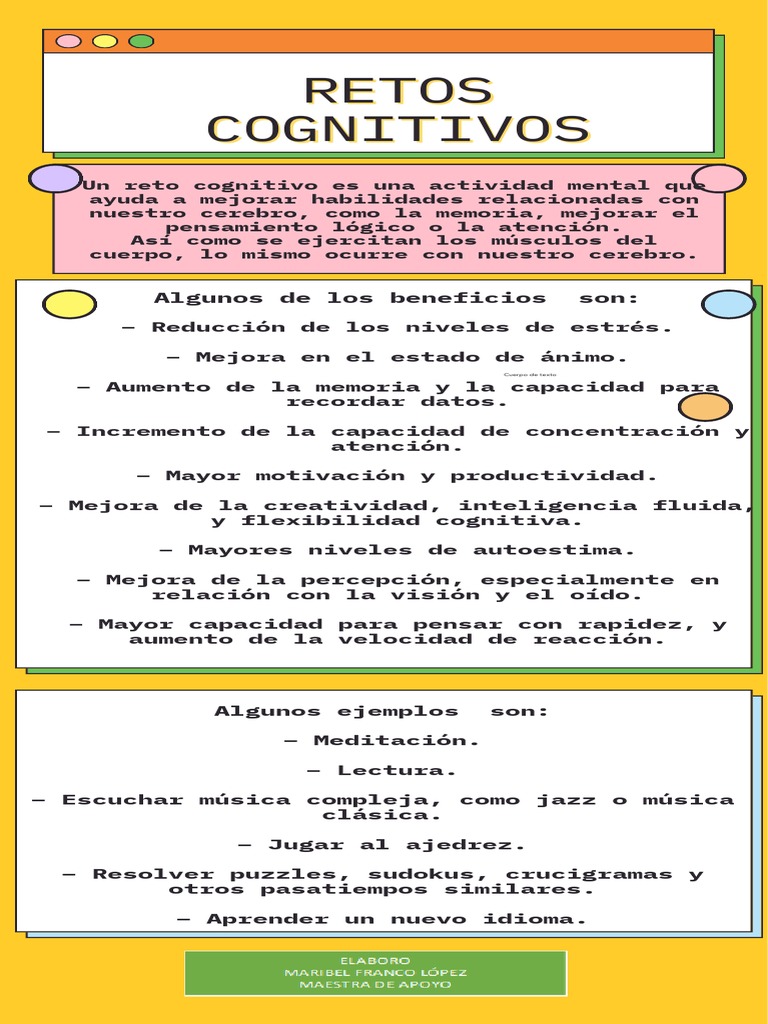 Retos Cognitivos | PDF