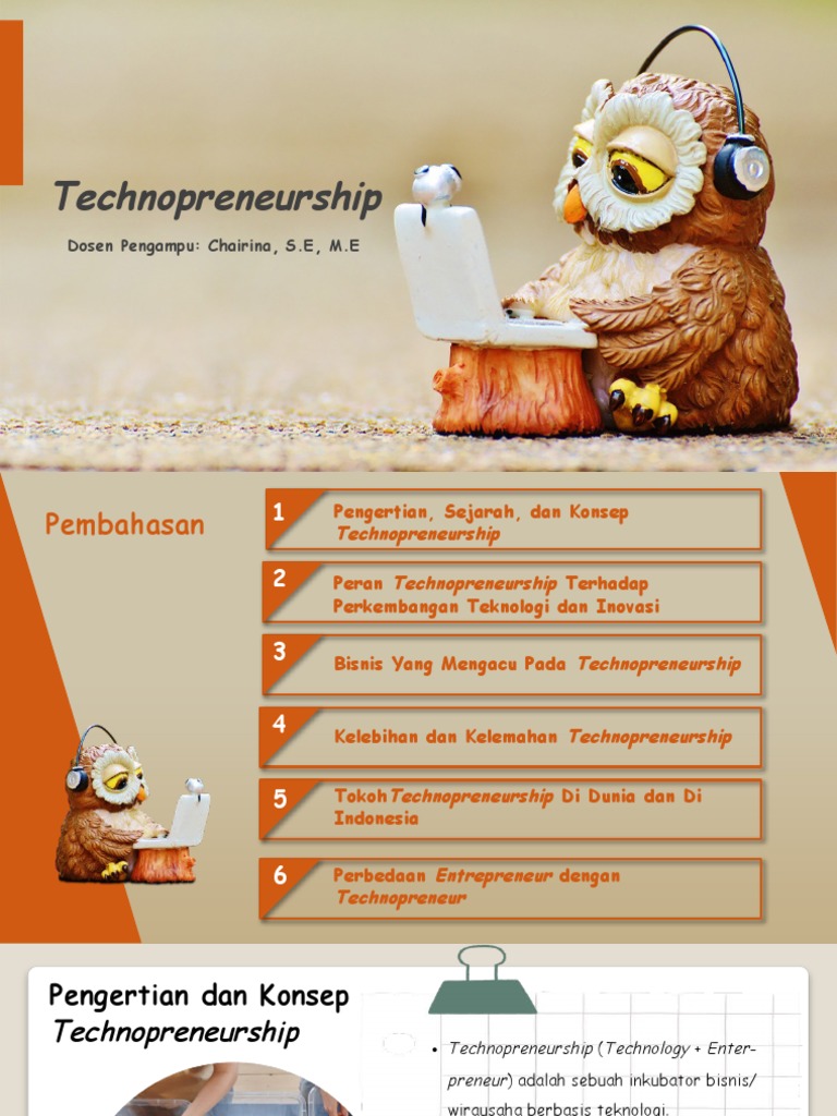 Technopreneurship | PDF | Bisnis