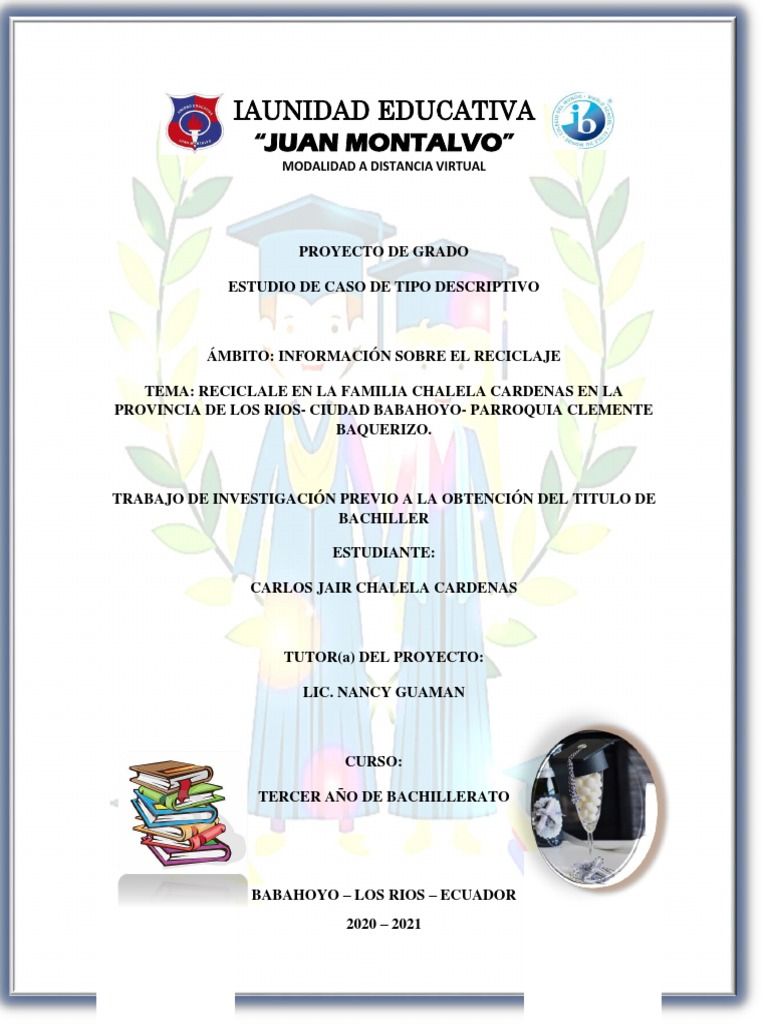 Proyecto Del Reciclaje Pdf Residuos Reciclaje