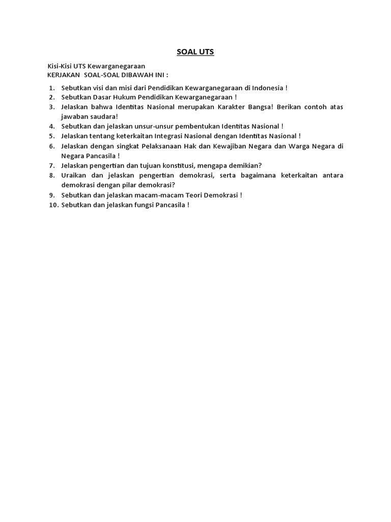 Jawaban Uts Yafi | PDF