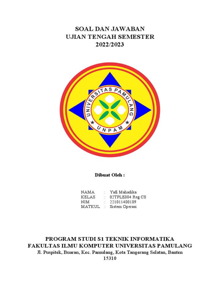 UTS Sistem Operasi | PDF