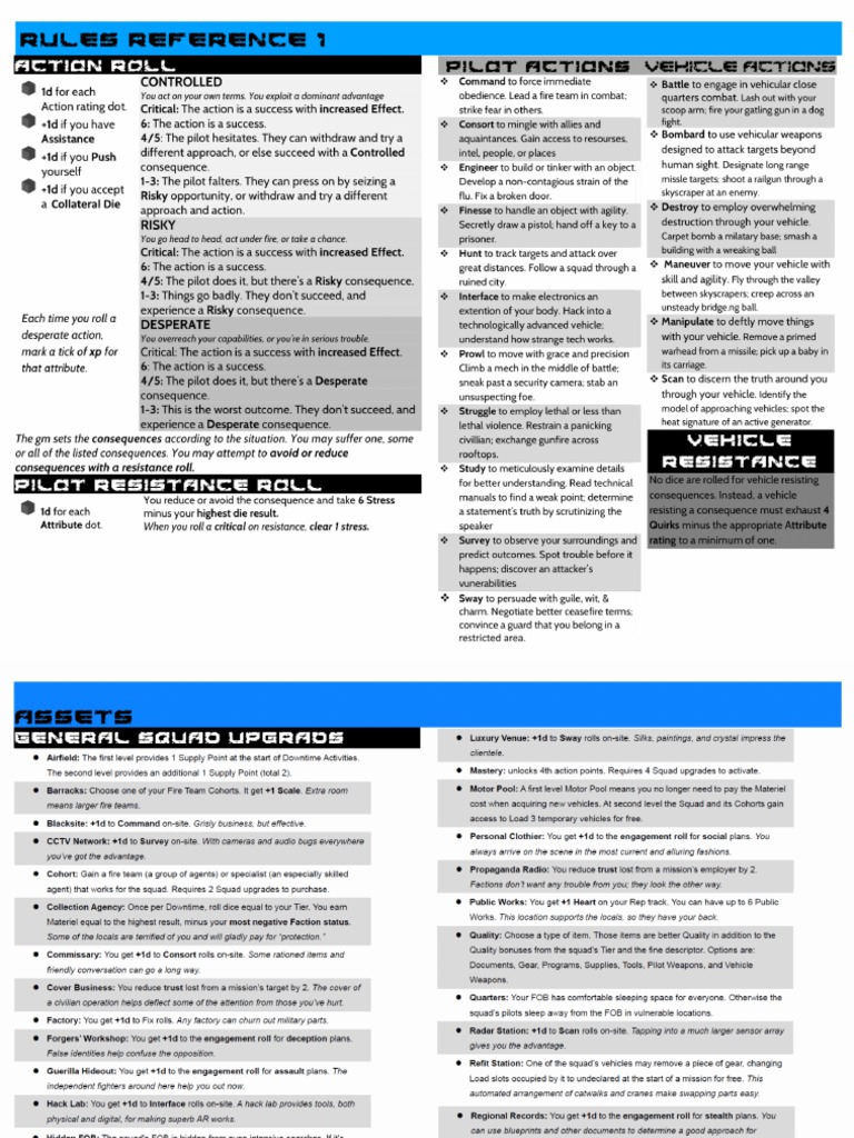 Beam Saber Reference Sheets V0.461 | PDF