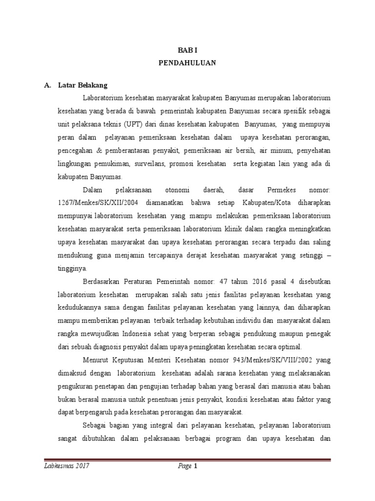 Bab I Print | PDF | Kesehatan Holistik