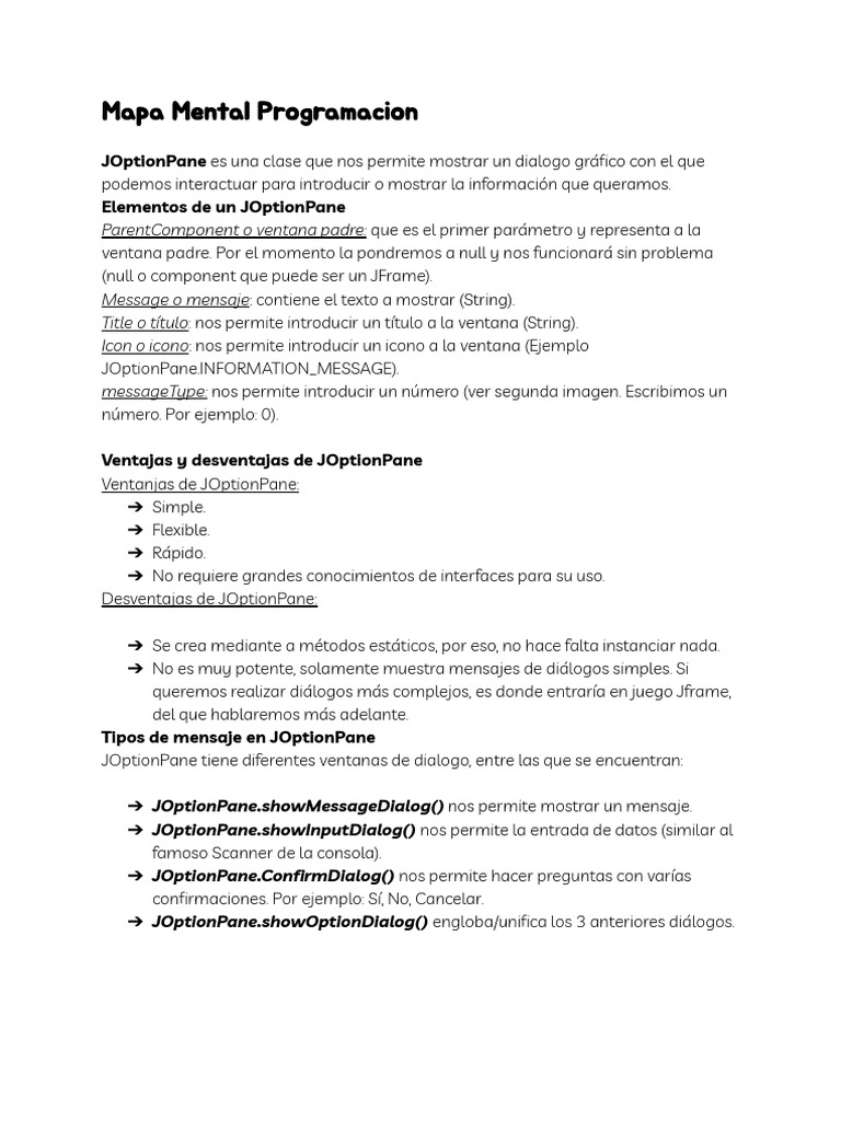 Mapa Mental Programacion | PDF